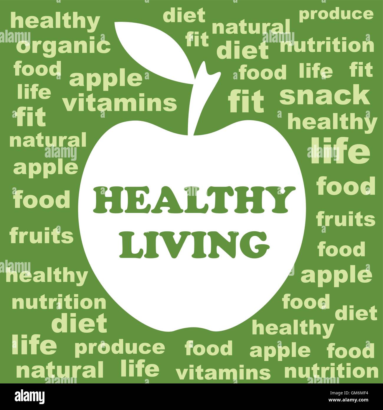 Healthy living Stock Vector Images - Alamy