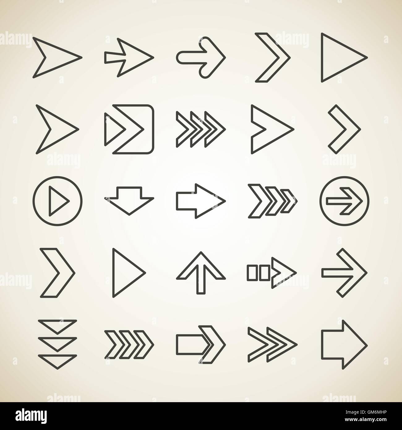 Arrow outline hi-res stock photography and images - Alamy