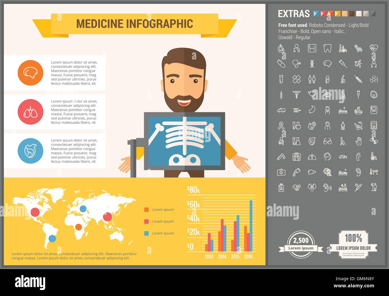 Template for design infographic hi-res stock photography and images - Alamy