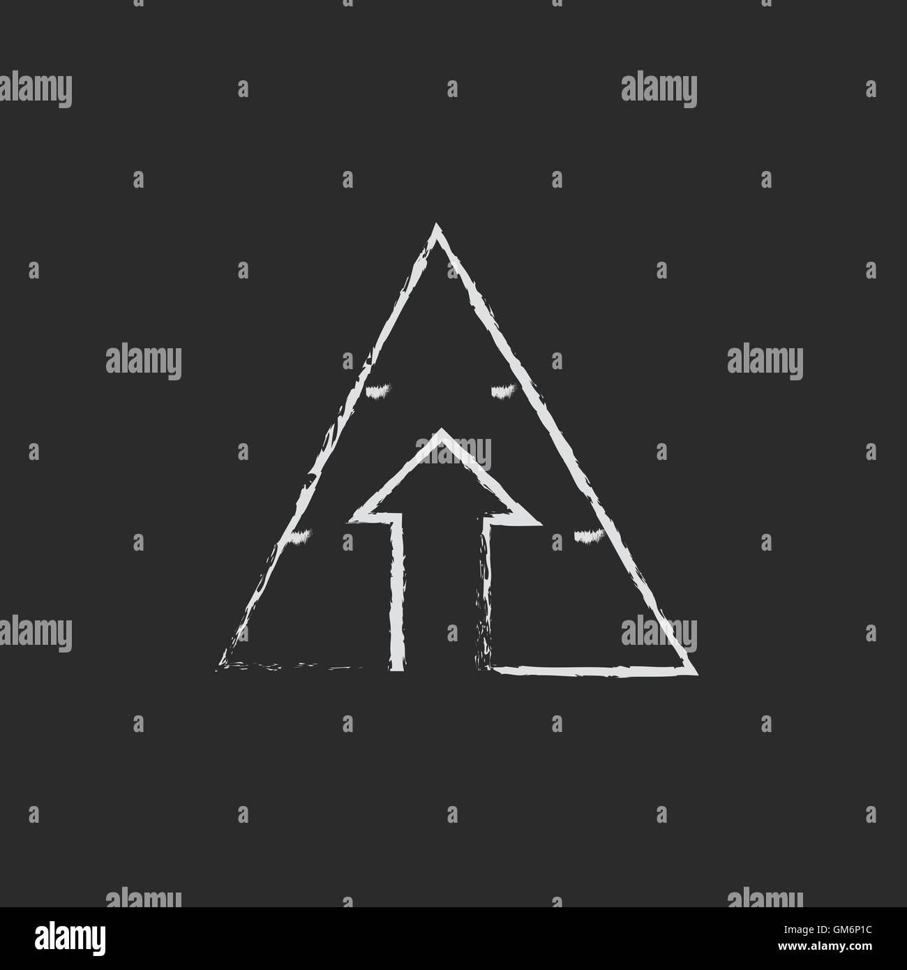 Graph arrow icon in Black and White Stock Photos & Images - Alamy