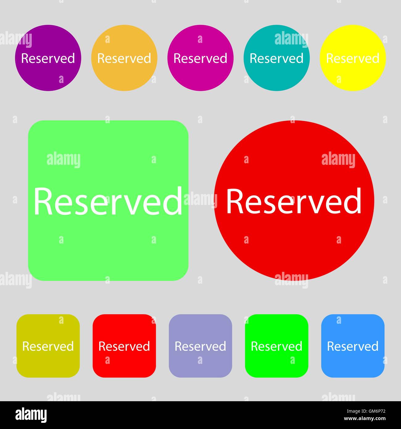 Reserved sign table Stock Vector Images - Alamy