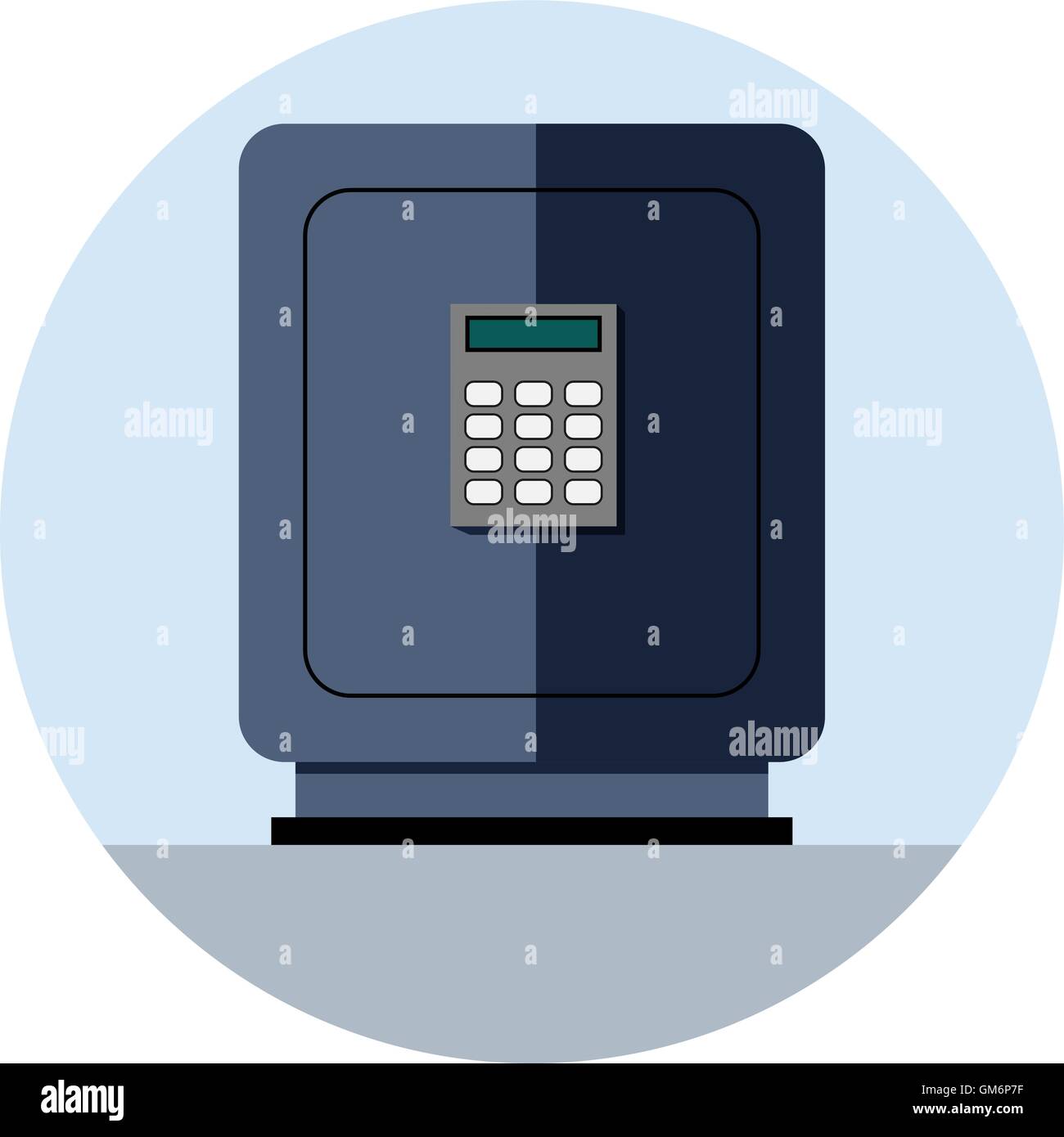 Drawn safe on white Stock Vector Image & Art - Alamy