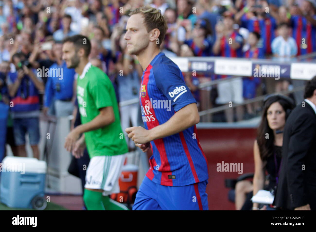 08/20/2016. Camp Nou, Barcelona, Spain. Ivan Rakitic in action during ...