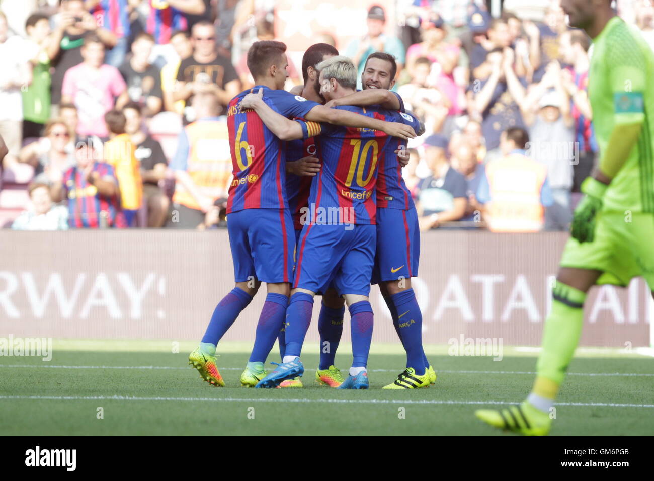 08/20/2016. Camp Nou, Barcelona, Spain.goal Arda Turan in action during ...