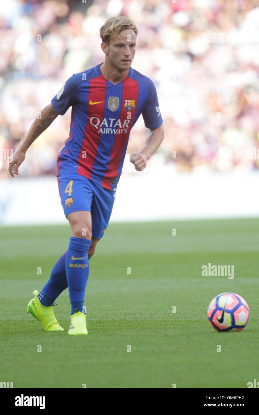 08/20/2016. Camp Nou, Barcelona, Spain. Ivan Rakitic in action during ...