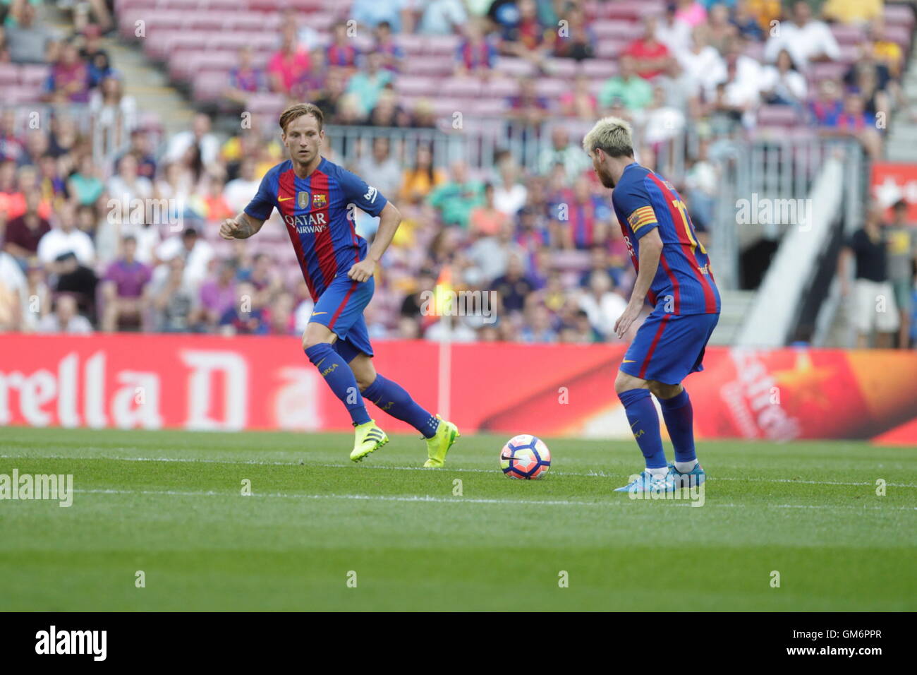 08/20/2016. Camp Nou, Barcelona, Spain. Lionel Messi in action during ...