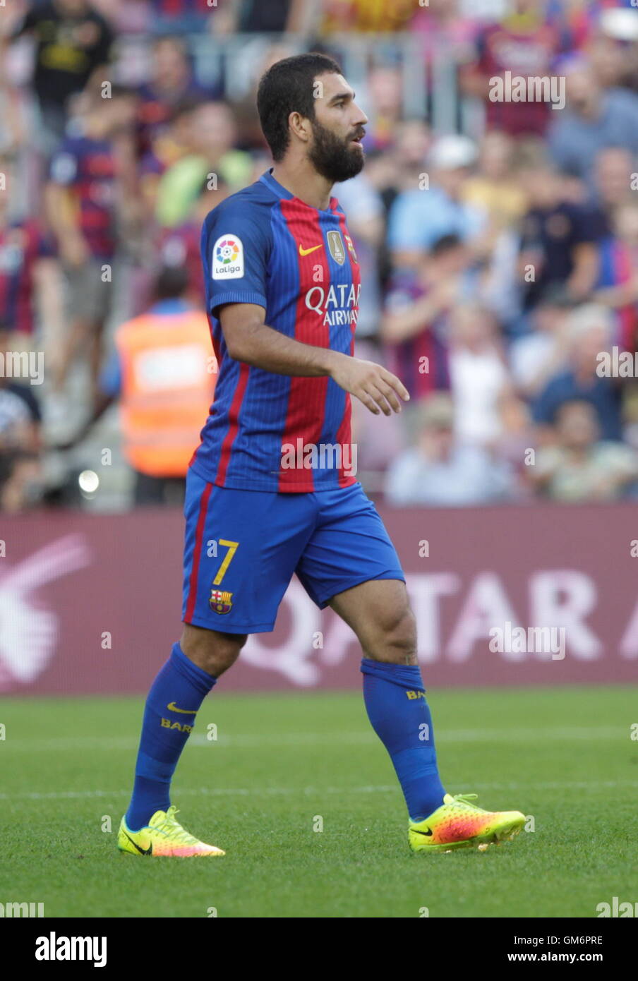 08/20/2016. Camp Nou, Barcelona, Spain. Arda Turan in action during the ...