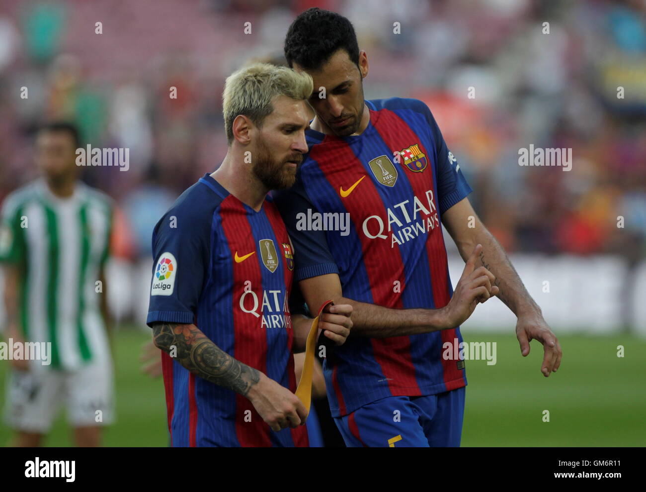 08/20/2016. Camp Nou, Barcelona, Spain. Lionel Messi in action during ...