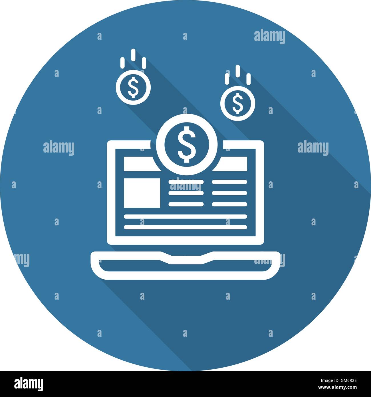 Monetization Icon. Business Concept. Flat Design Stock Vector Image ...