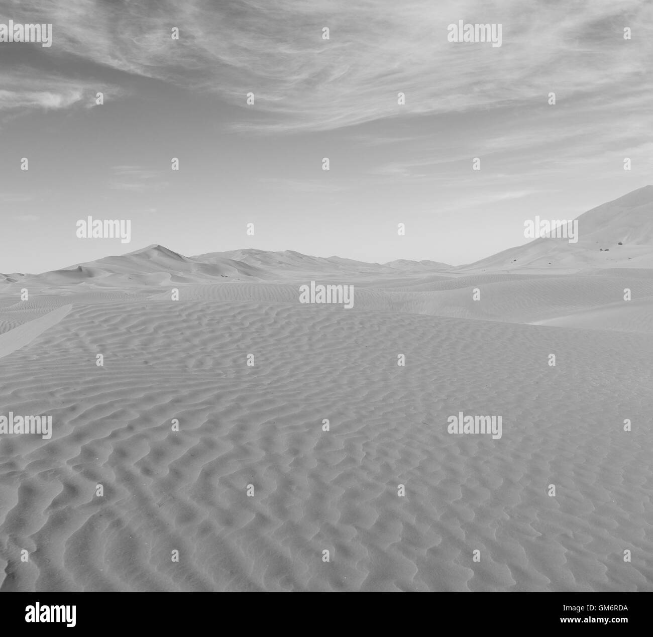 the empty quarter and outdoor sand dune in oman old desert rub al khali ...