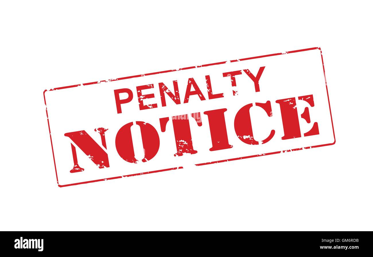 Penalty sign Cut Out Stock Images & Pictures - Alamy
