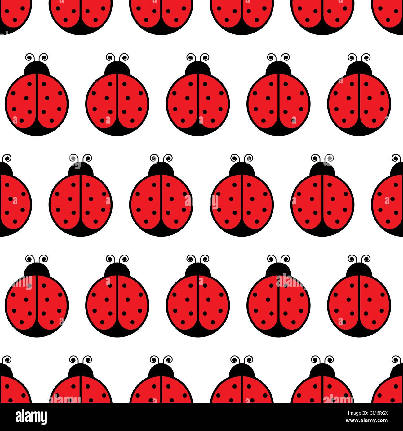Black dots at ladybug Stock Vector Images - Alamy