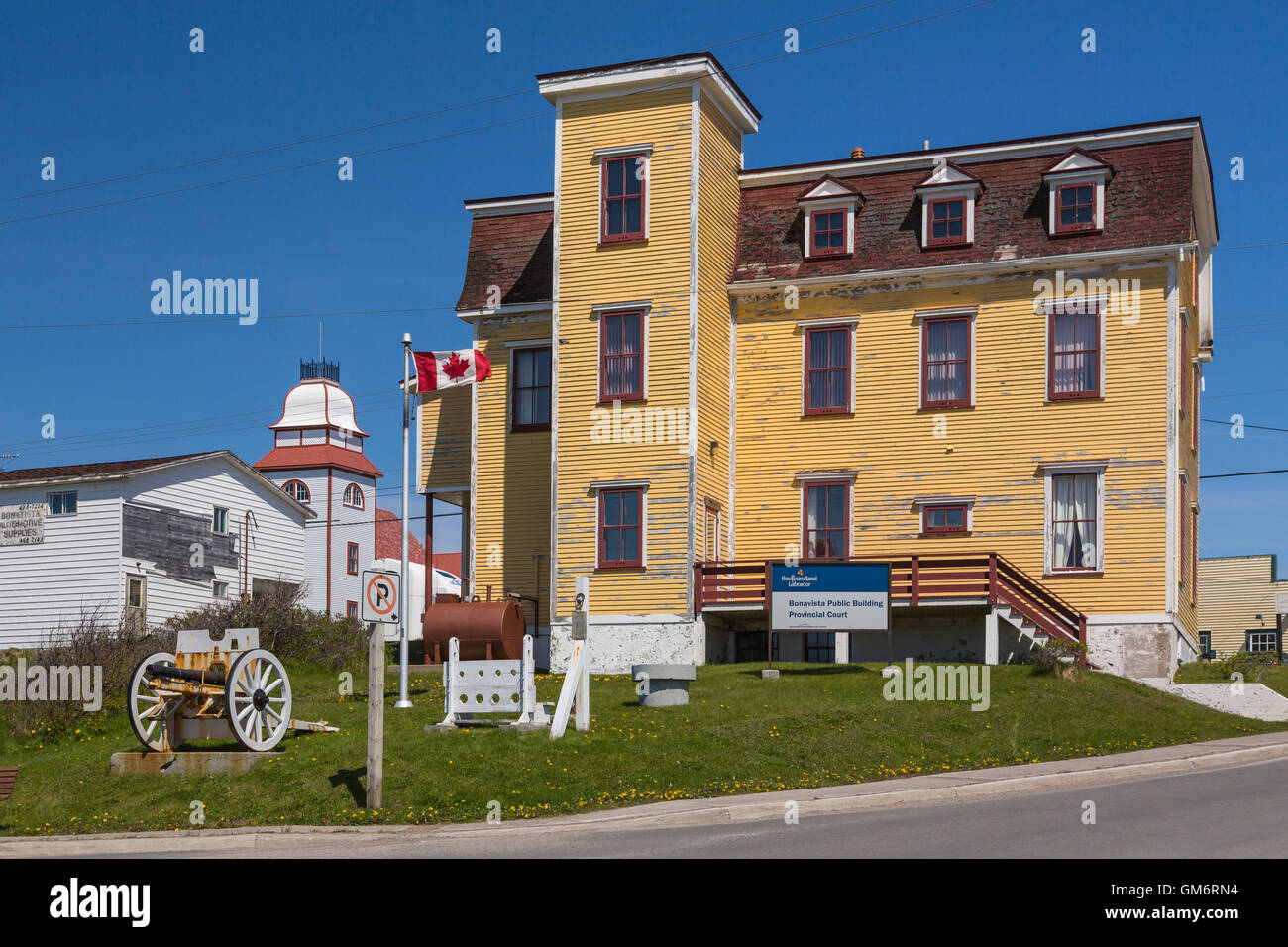 The historic Provincial Court building in Bonavista, Newfoundland and ...
