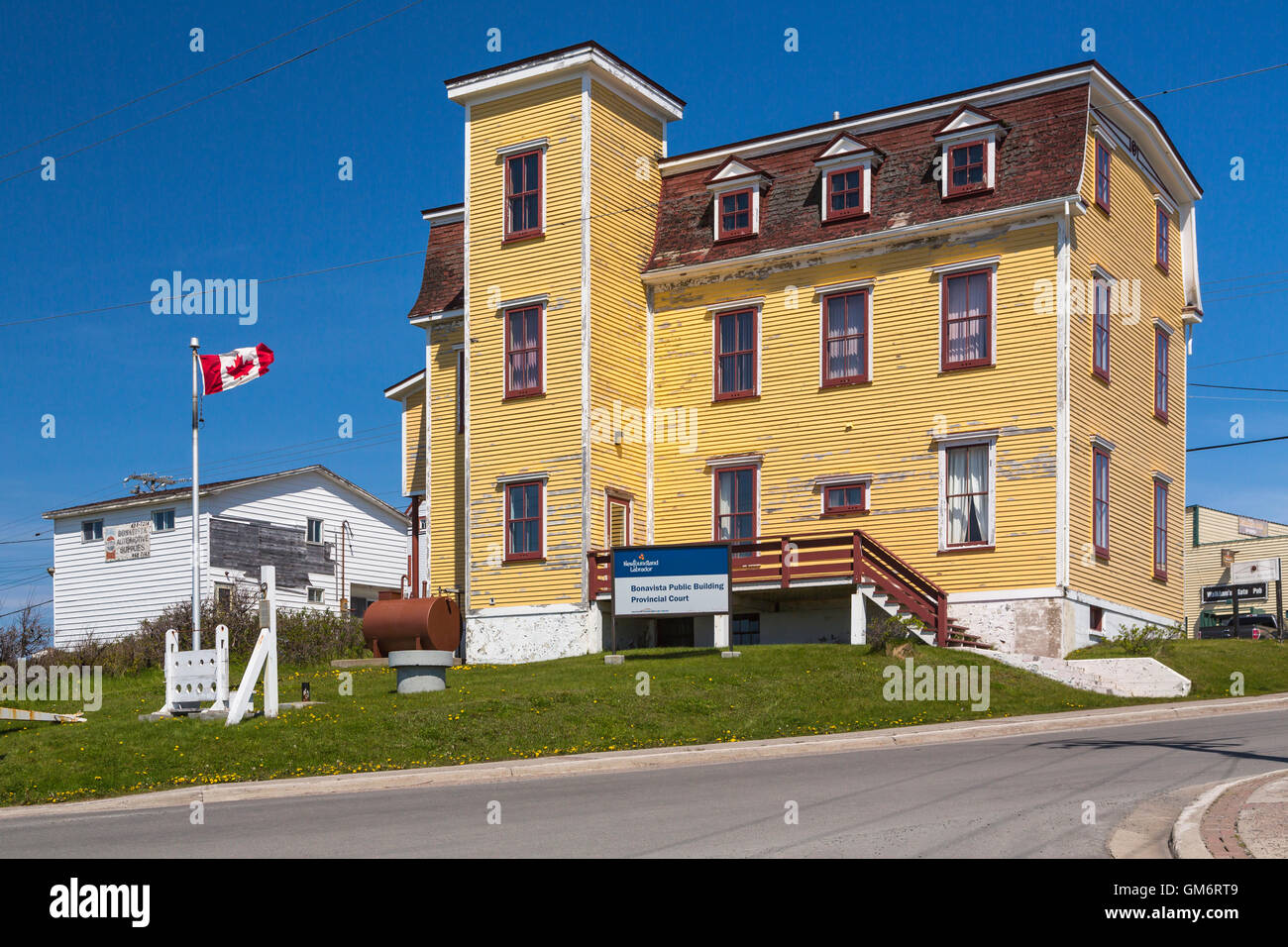 The historic Provincial Court building in Bonavista, Newfoundland and ...