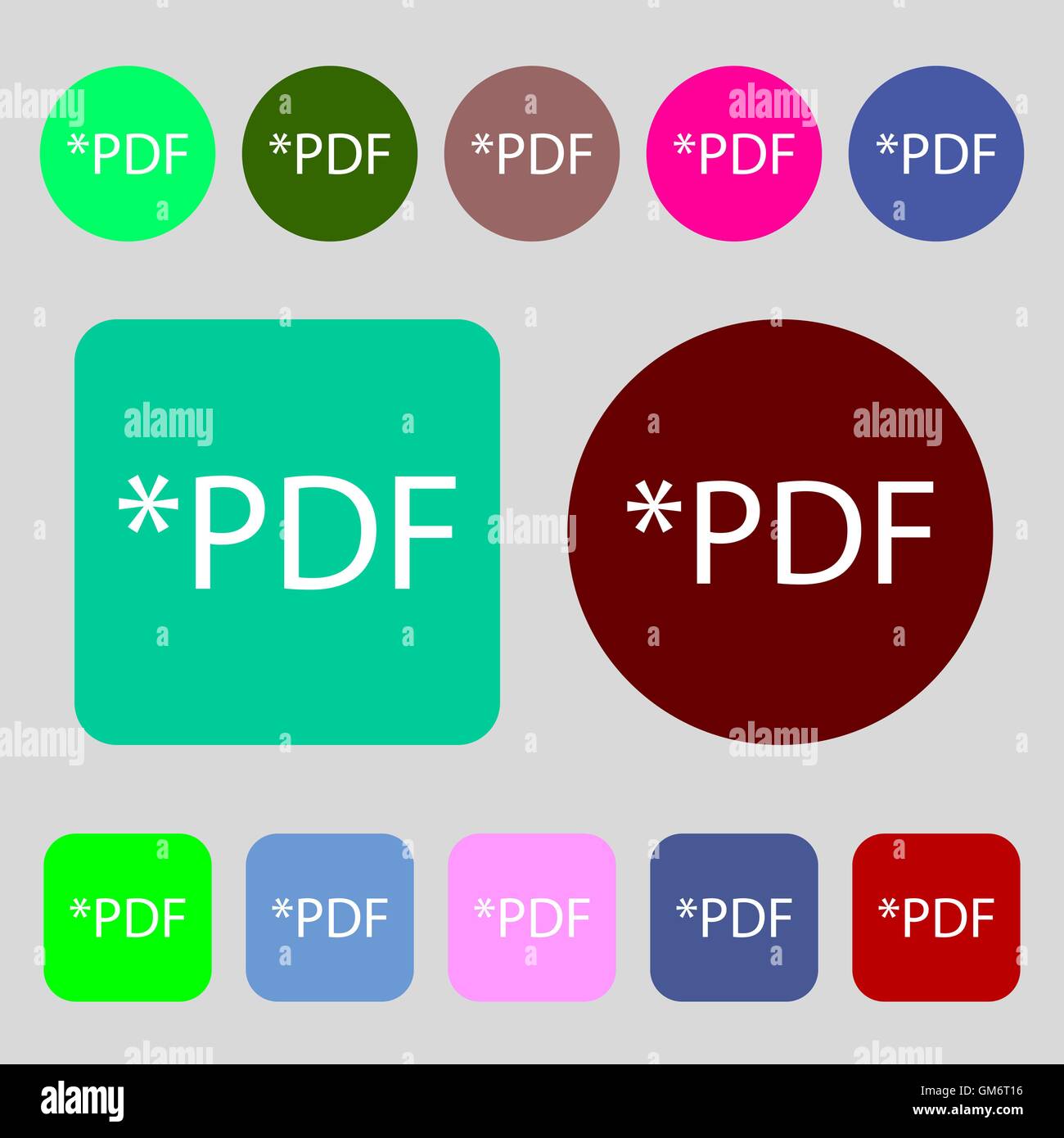 PDF file document icon. Download pdf button. PDF file extension symbol ...
