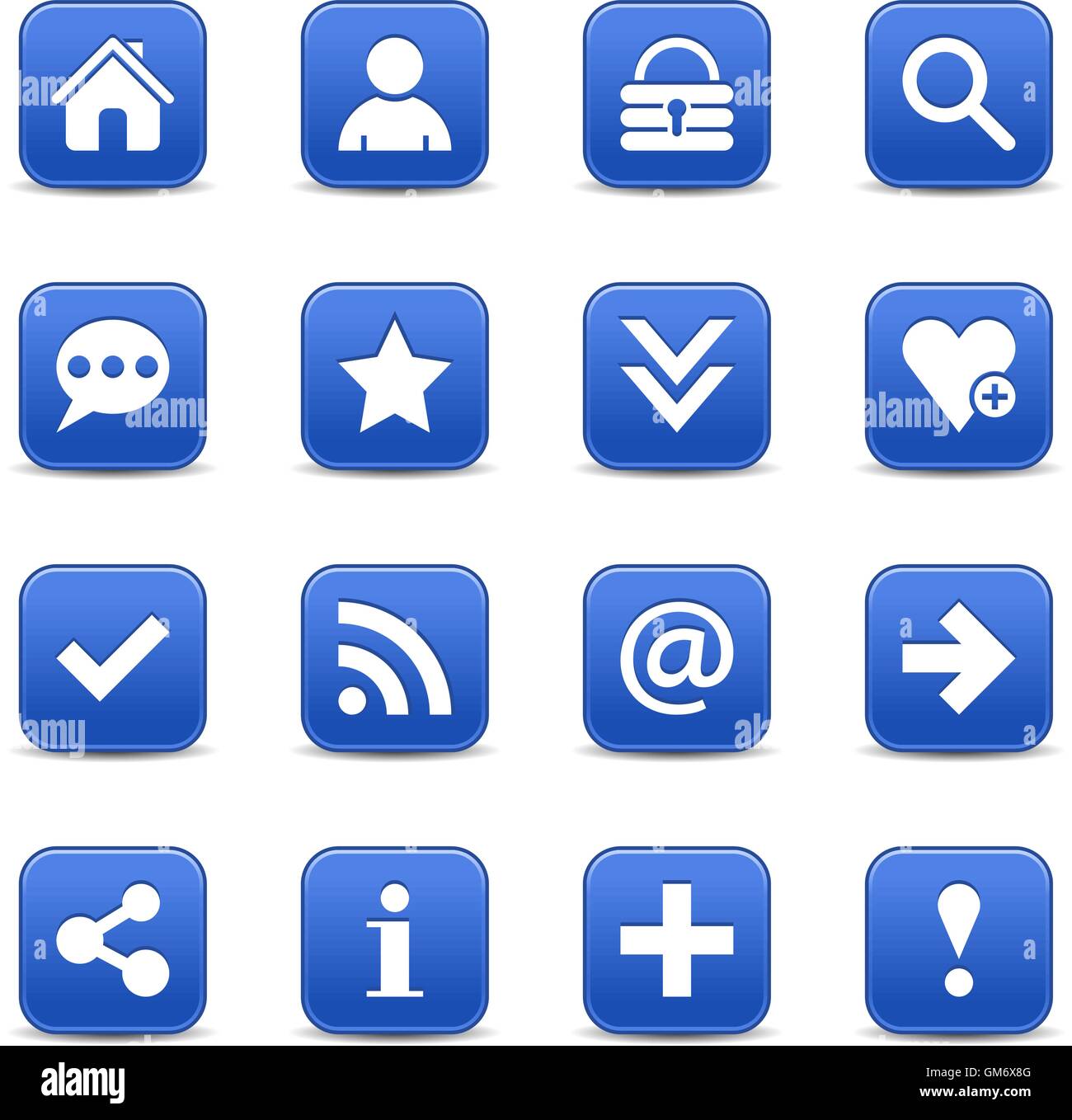 Blue share button Stock Vector Images - Alamy