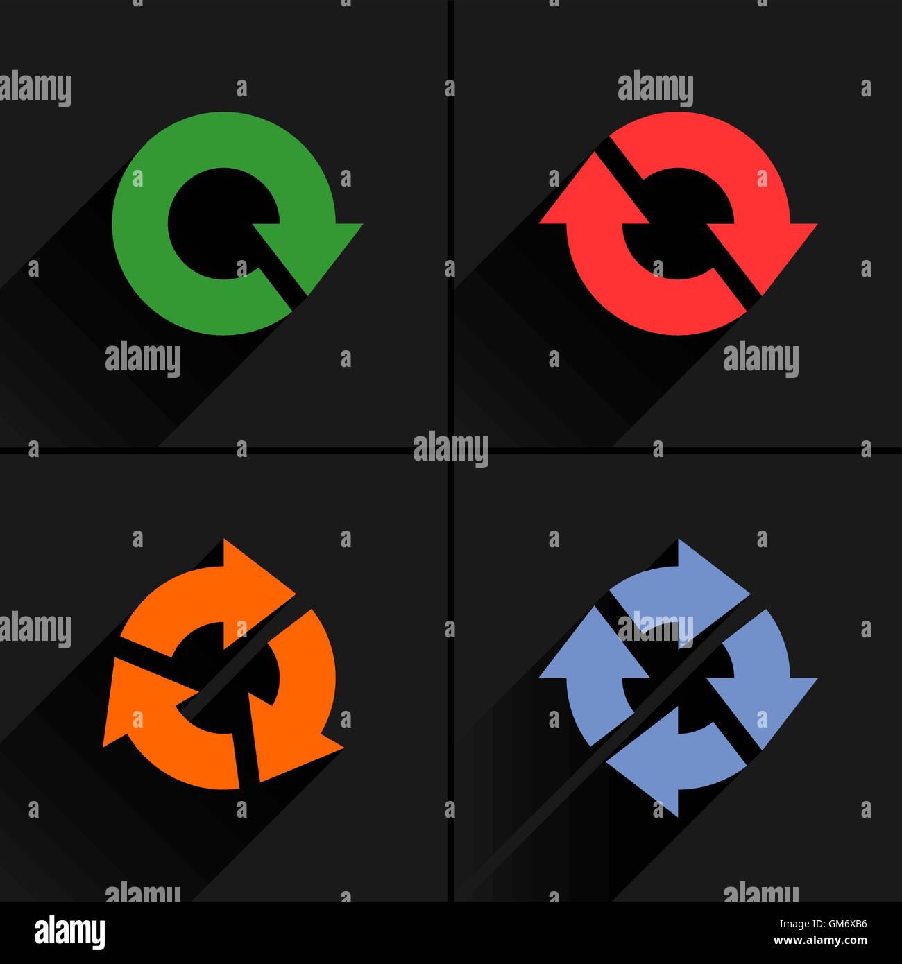 Loop red arrow Stock Vector Images - Alamy