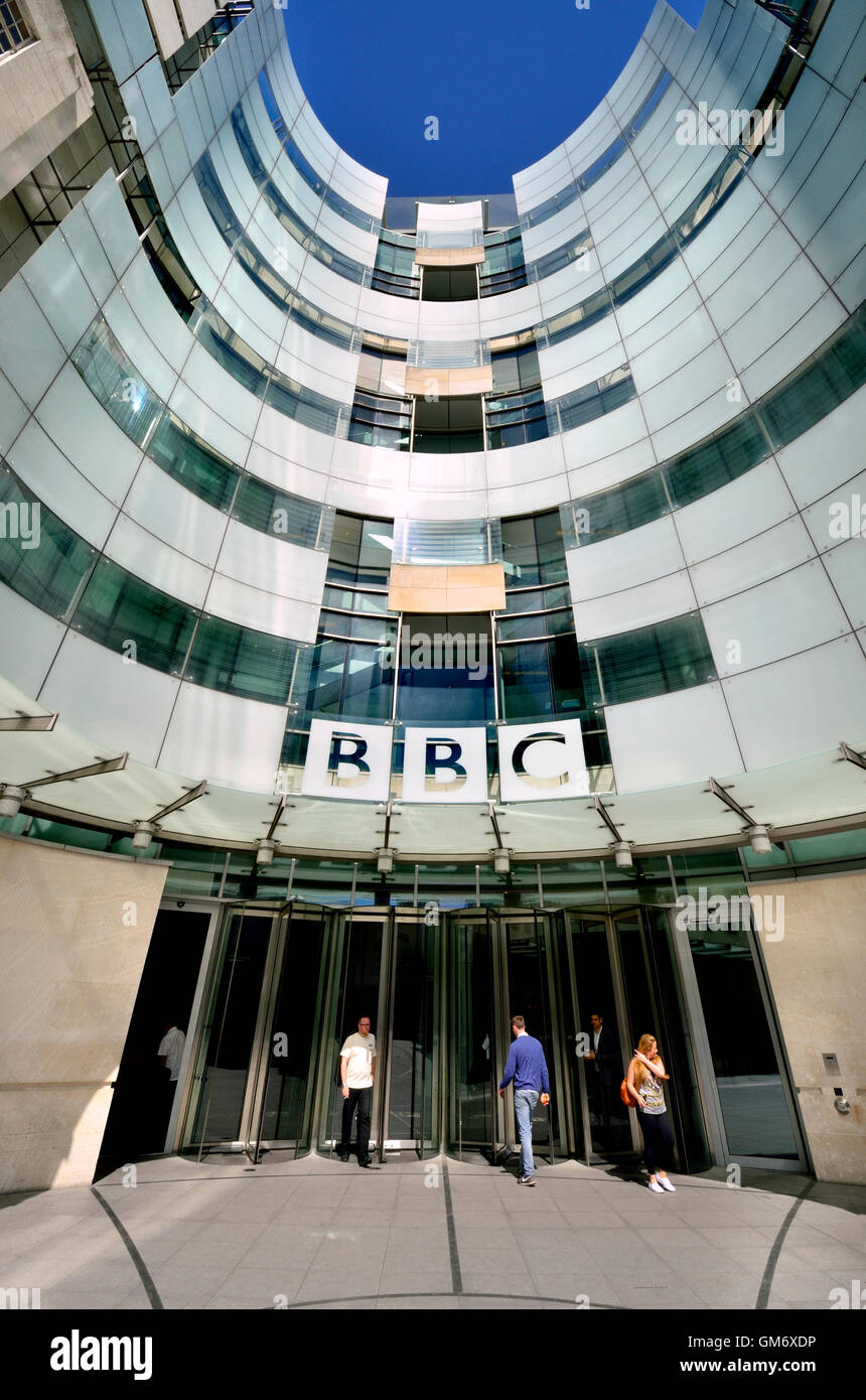 Entrance To Bbc Broadcasting House High Resolution Stock Photography ...