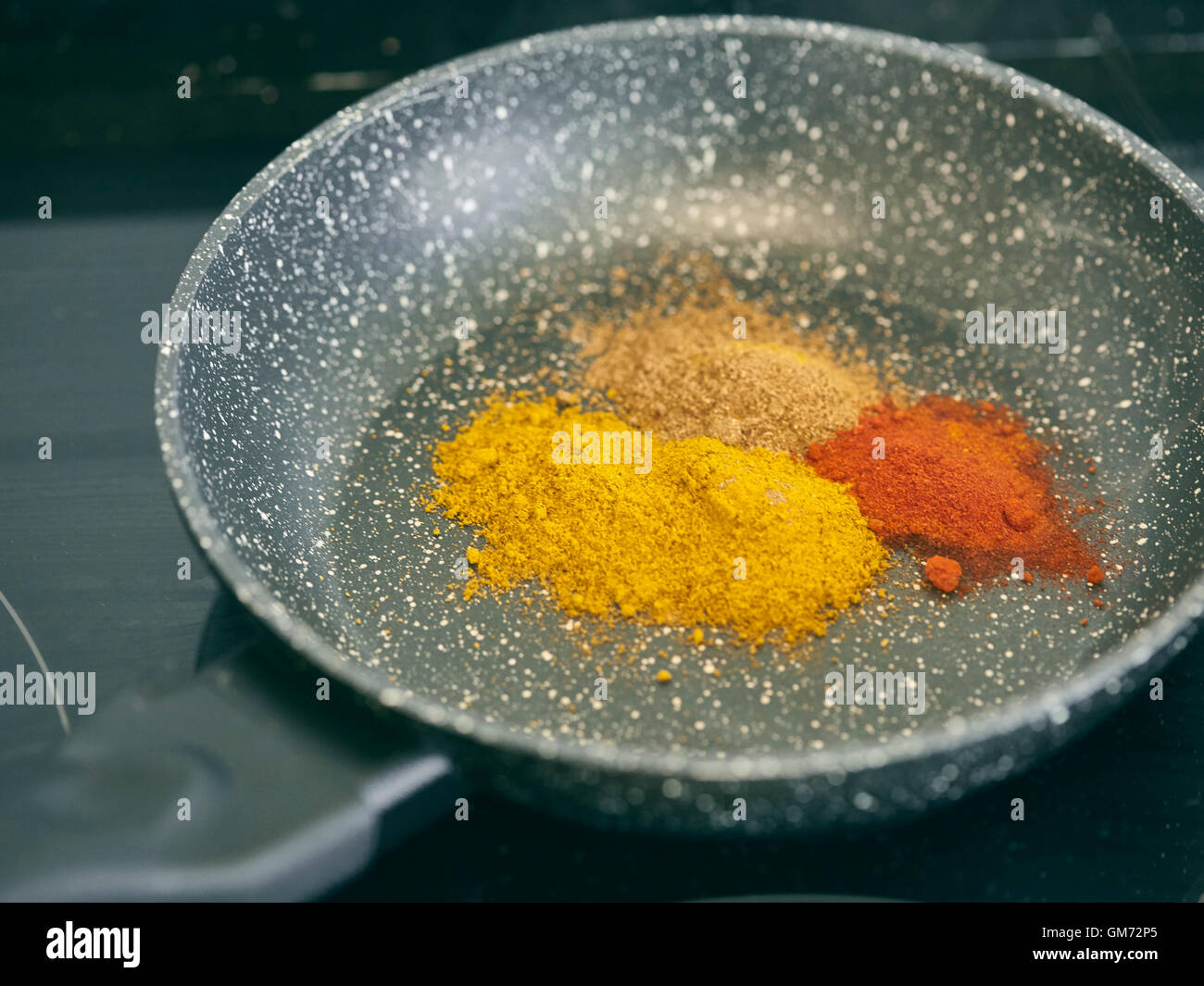 toasting spicy powder for cooking delicious international recipes Stock ...