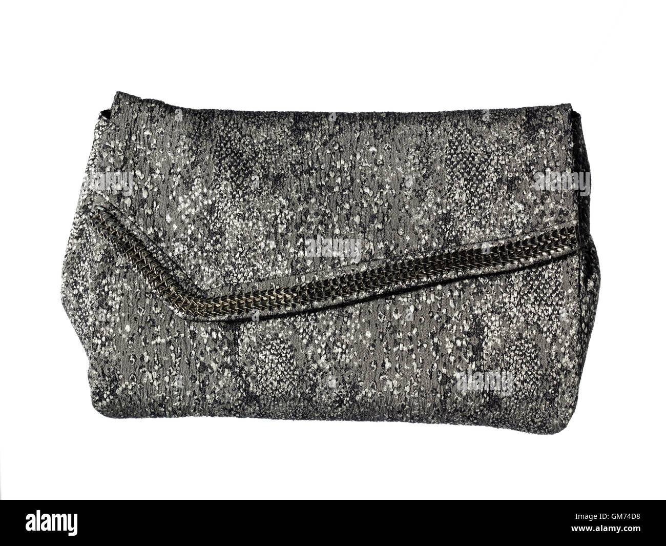 feminine gray handbag in clear background Stock Photo - Alamy