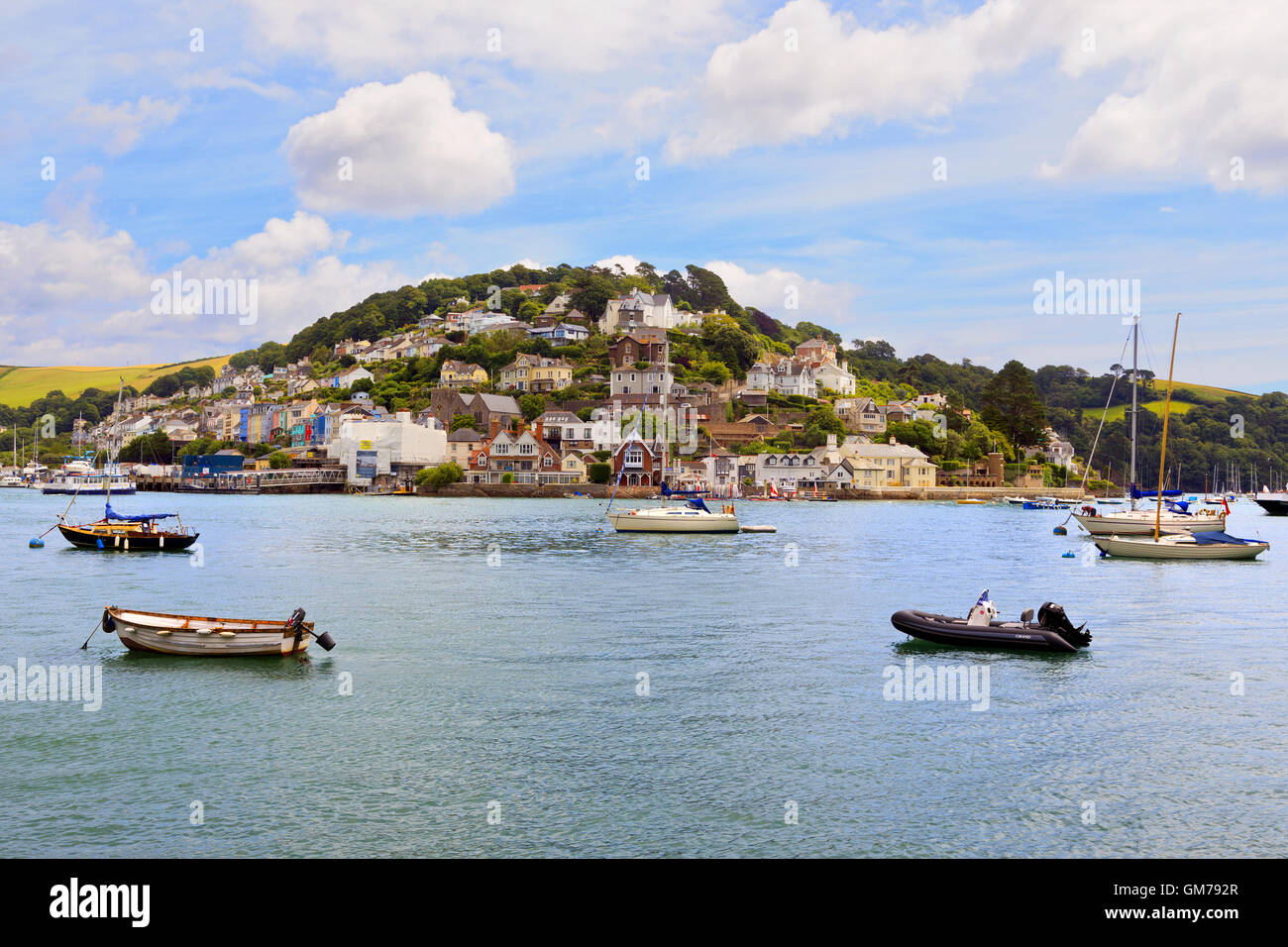 East Dartmouth across the River Dart Devon Stock Photo - Alamy