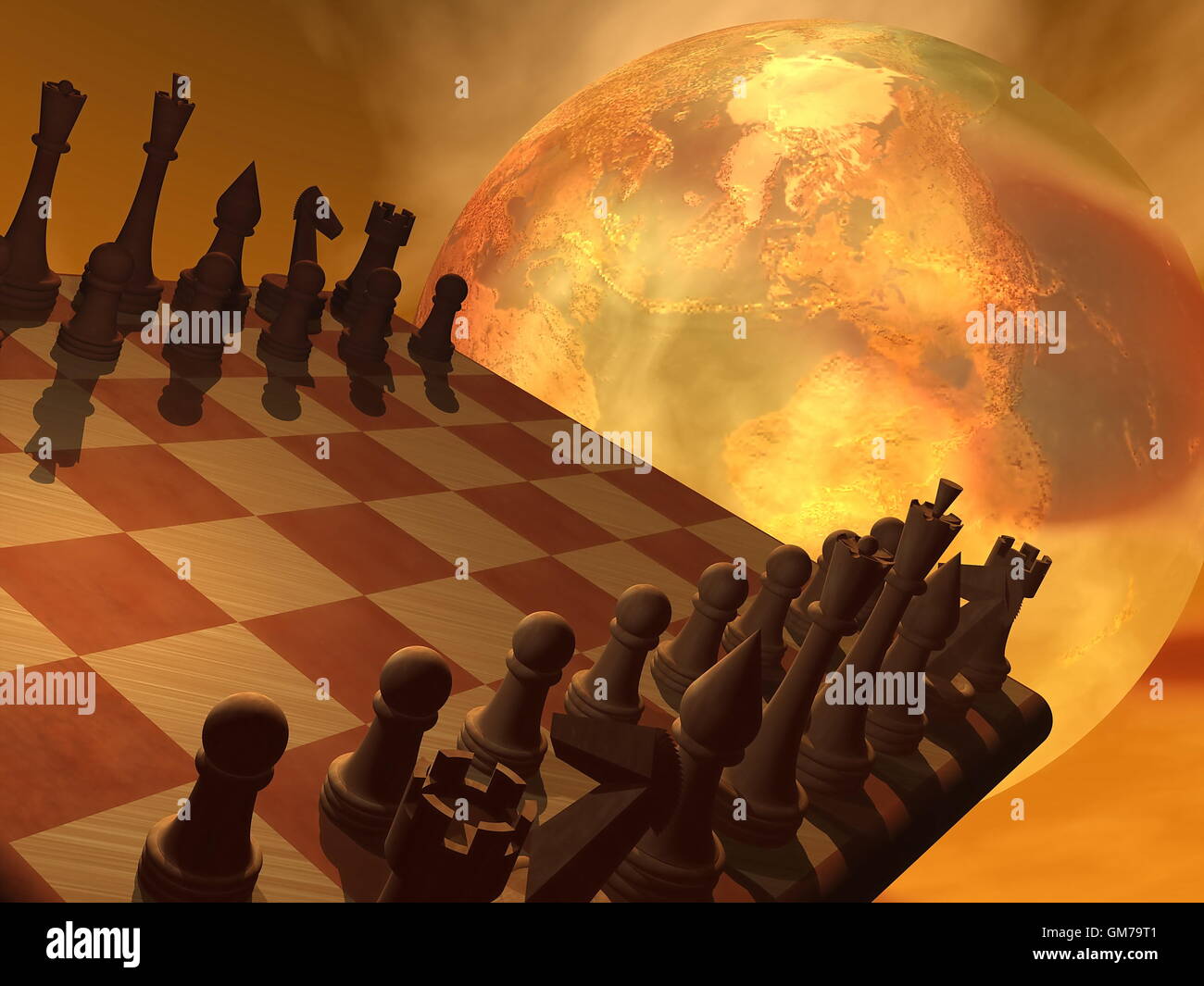 Chess king map hi-res stock photography and images - Alamy