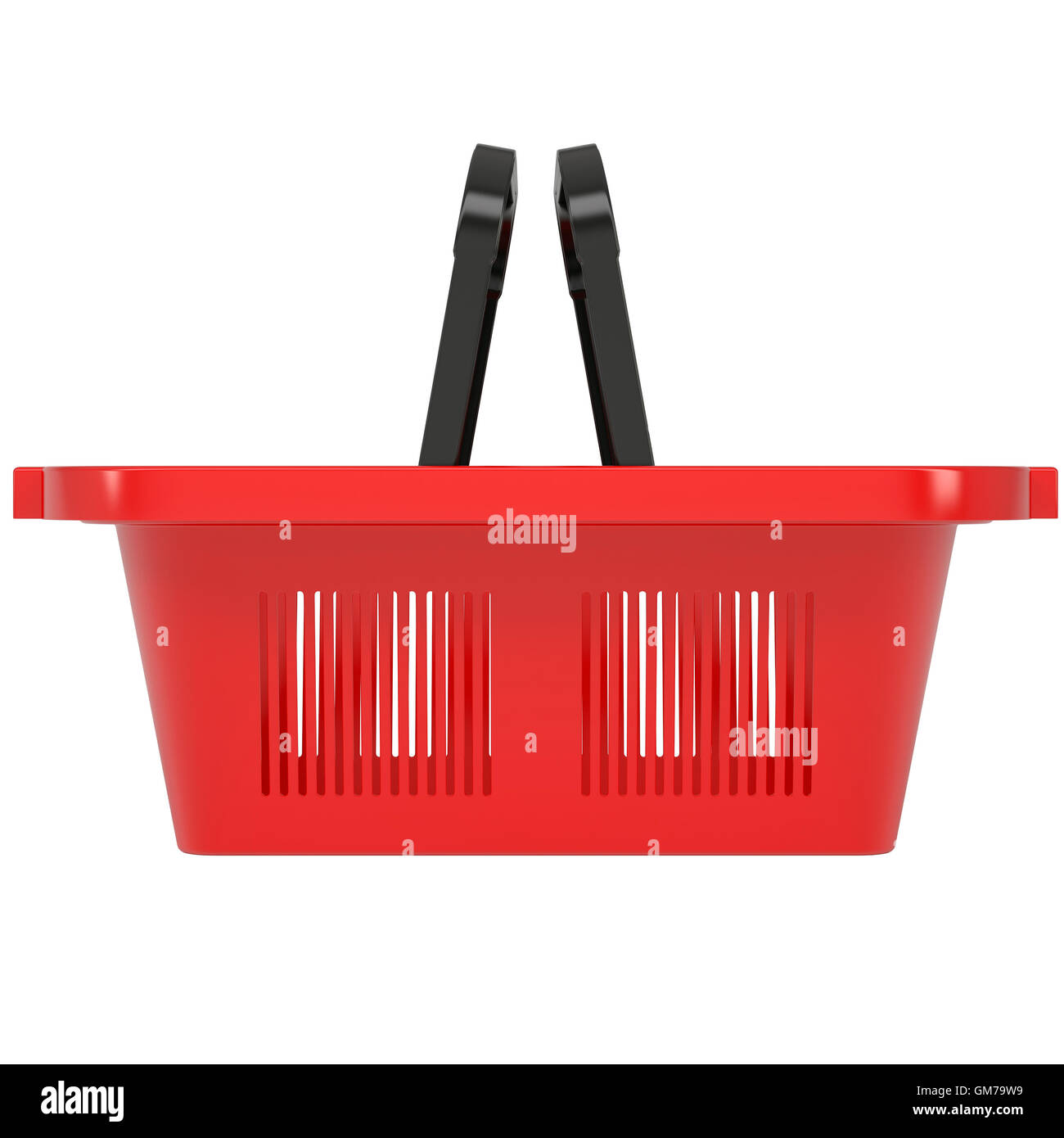 Red shopping basket Stock Photo - Alamy