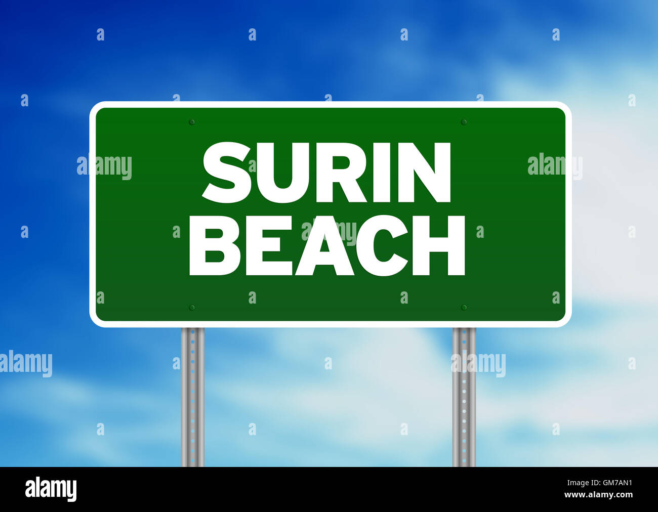 Thailand beach sign hi-res stock photography and images - Alamy