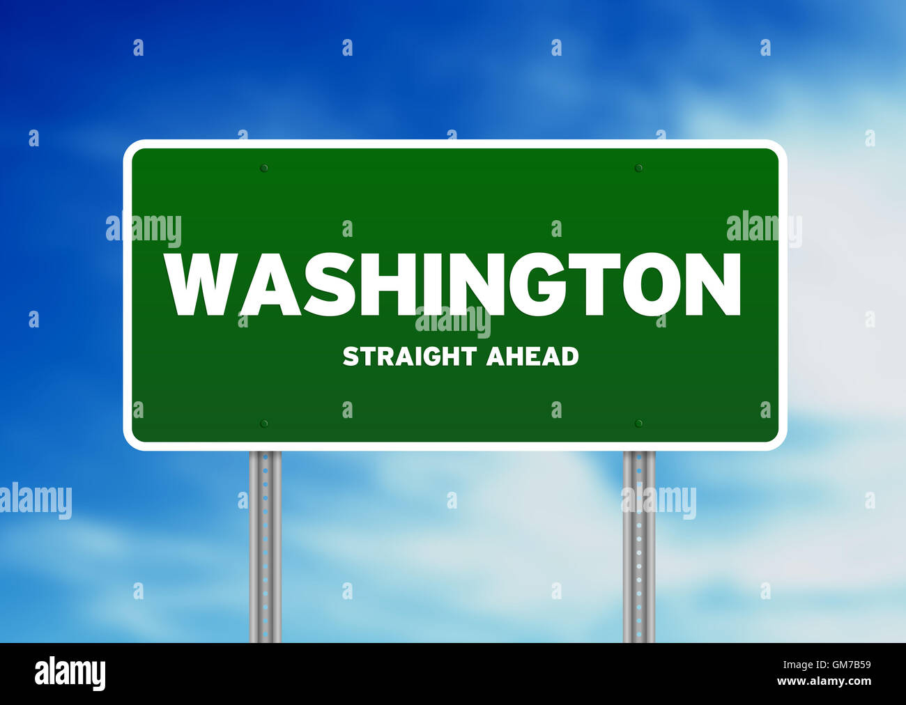 Washington Highway Sign Stock Photo - Alamy