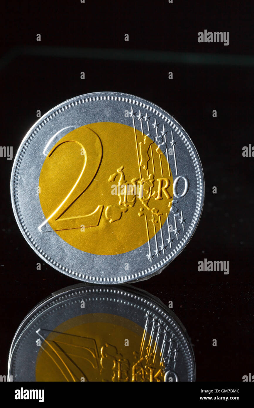 Two euro coin Stock Photo - Alamy