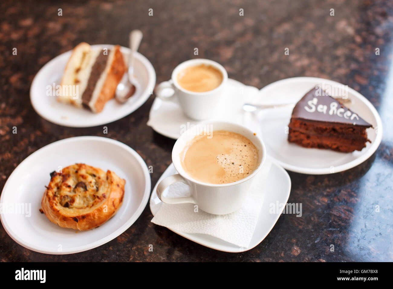 coffee with cake Stock Photo - Alamy