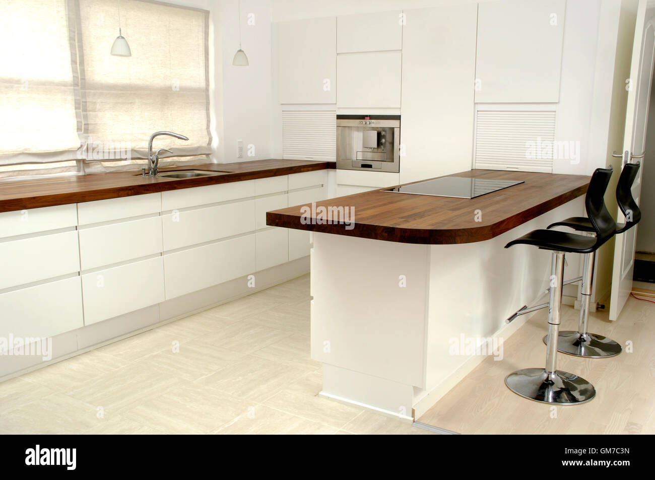 Inside new modern kitchen apartment hi-res stock photography and images ...