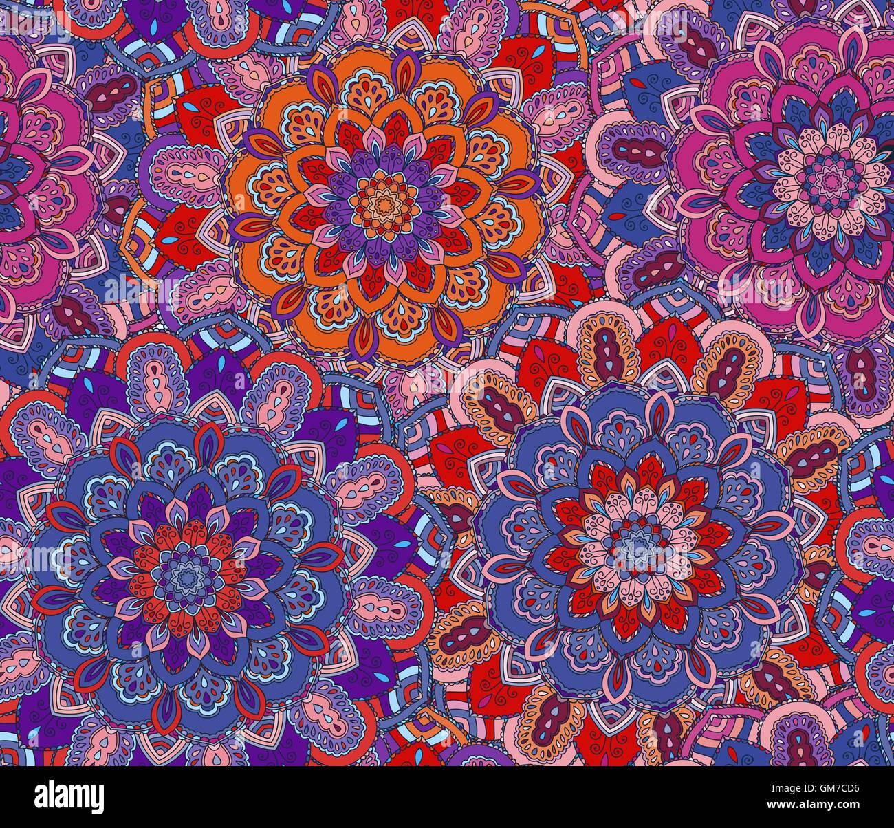 Mandala Pattern Ethnic Boho 7 Stock Vector Image & Art - Alamy