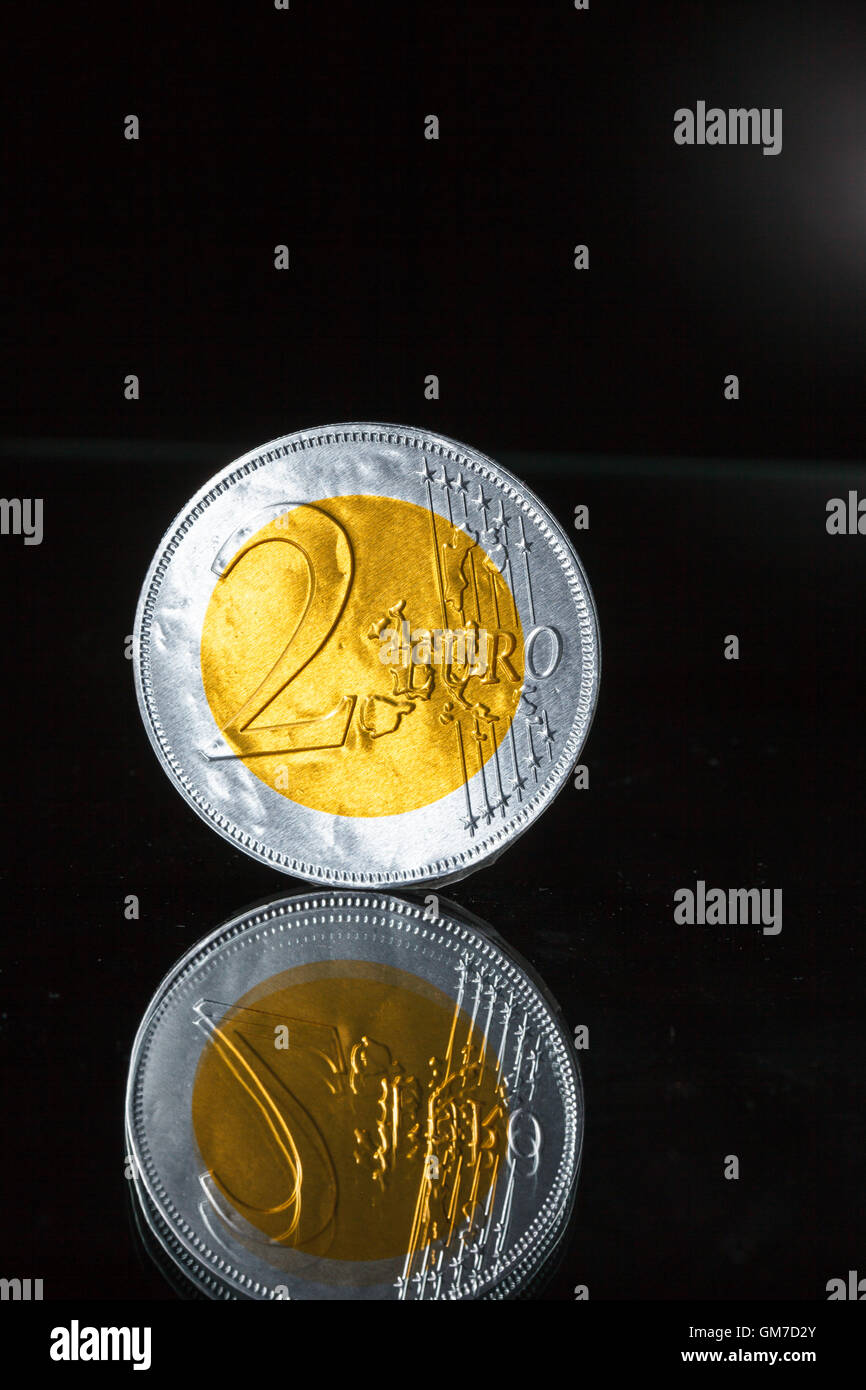 Two euro coin Stock Photo - Alamy