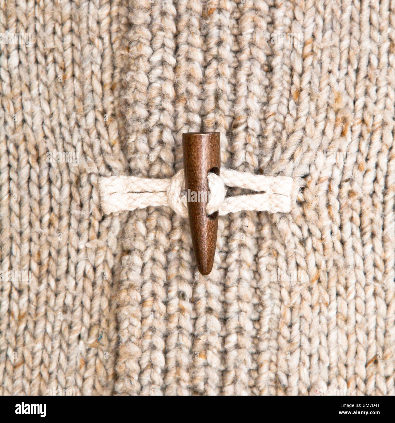 Wooly jumper toggle Stock Photo - Alamy