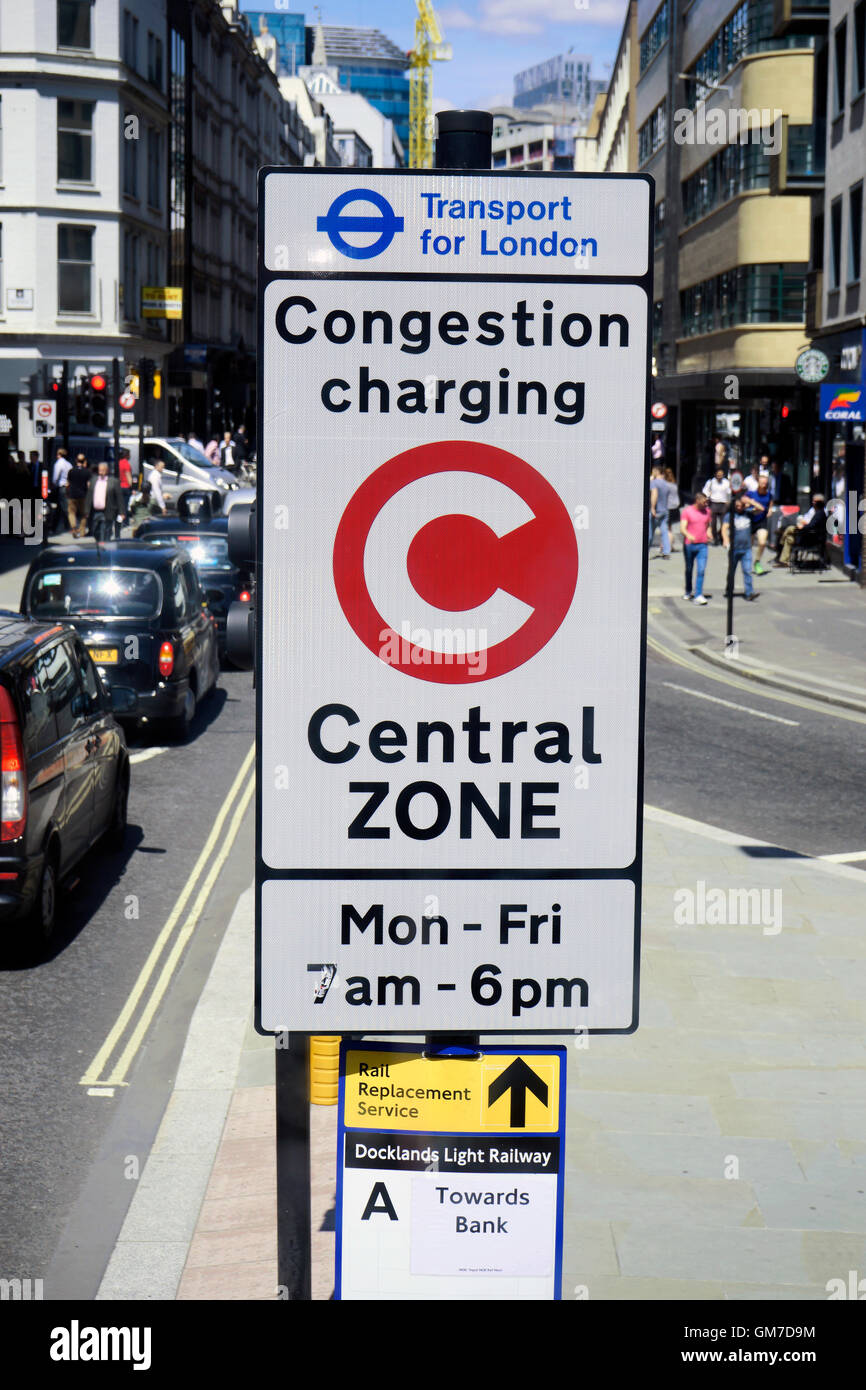 Pollution Warning Sign London High Resolution Stock Photography and ...