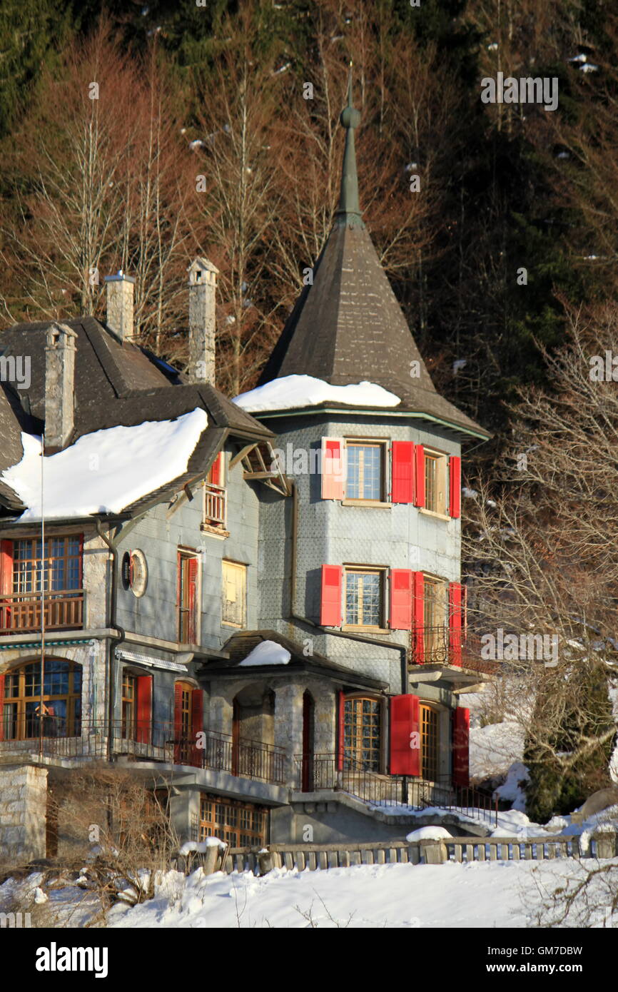 House like castle Stock Photo - Alamy