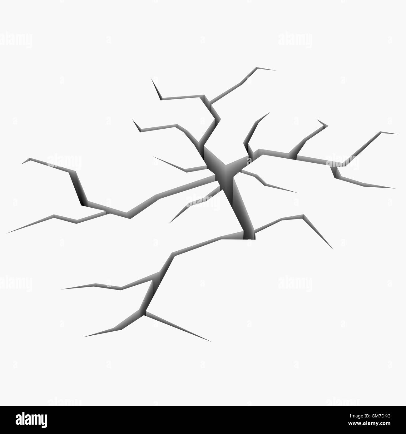 White surface damage ground Cut Out Stock Images & Pictures - Alamy