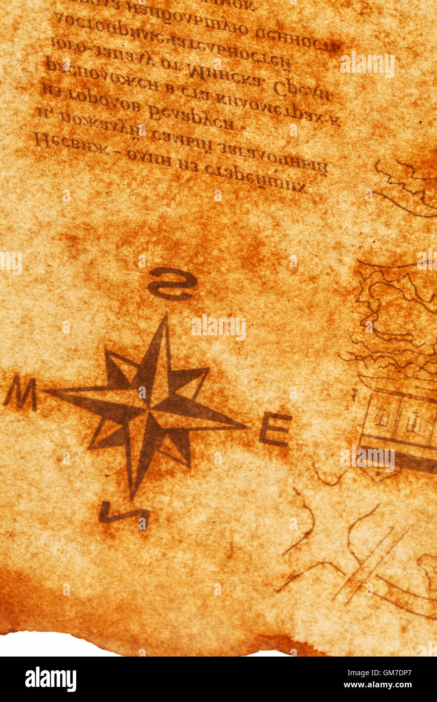 Ancient map paper distressed hi-res stock photography and images - Alamy
