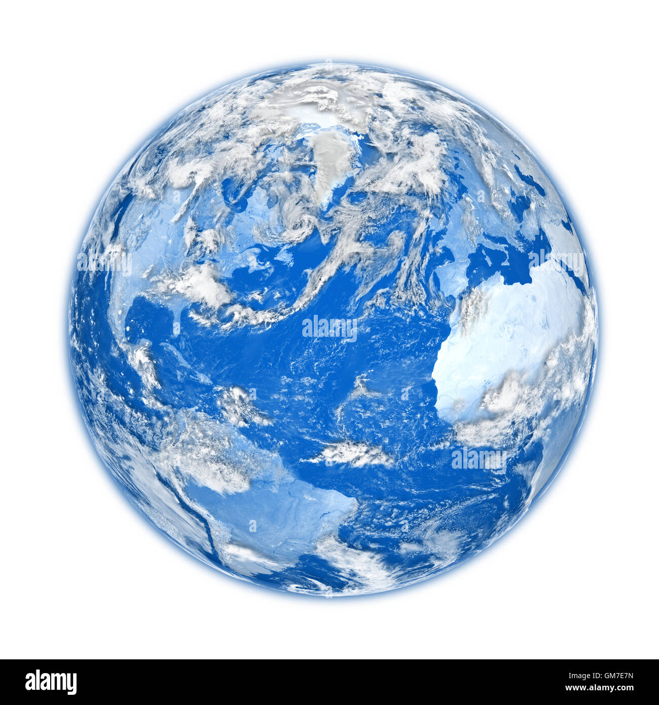 Earth globe northern hemisphere Cut Out Stock Images & Pictures - Alamy