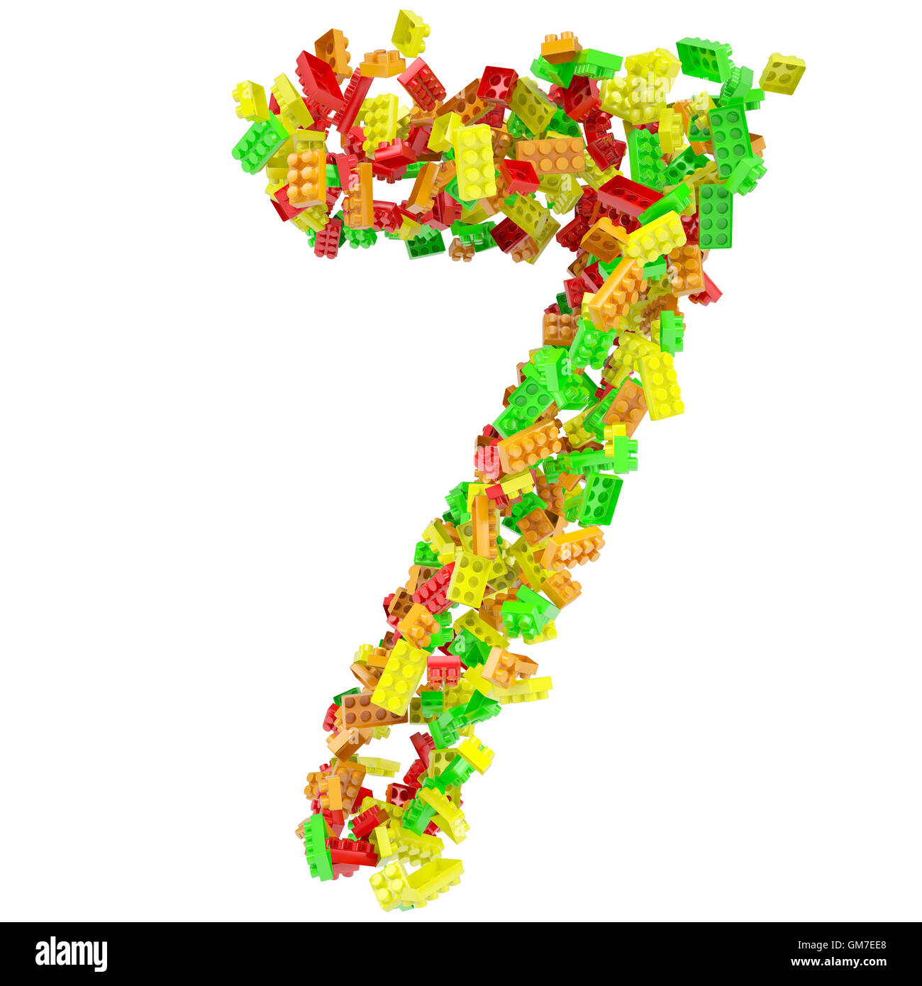 The number is made up of children's blocks Stock Photo - Alamy
