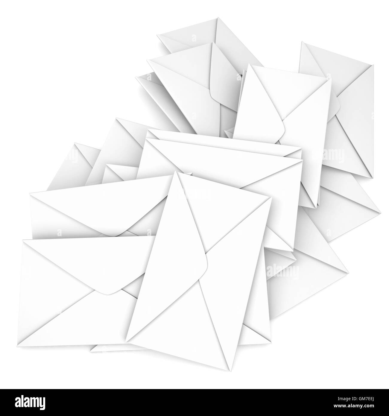 White envelopes Cut Out Stock Images & Pictures - Alamy