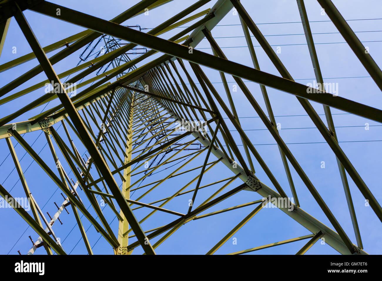 Transmission Line Pylon Stock Photo - Alamy