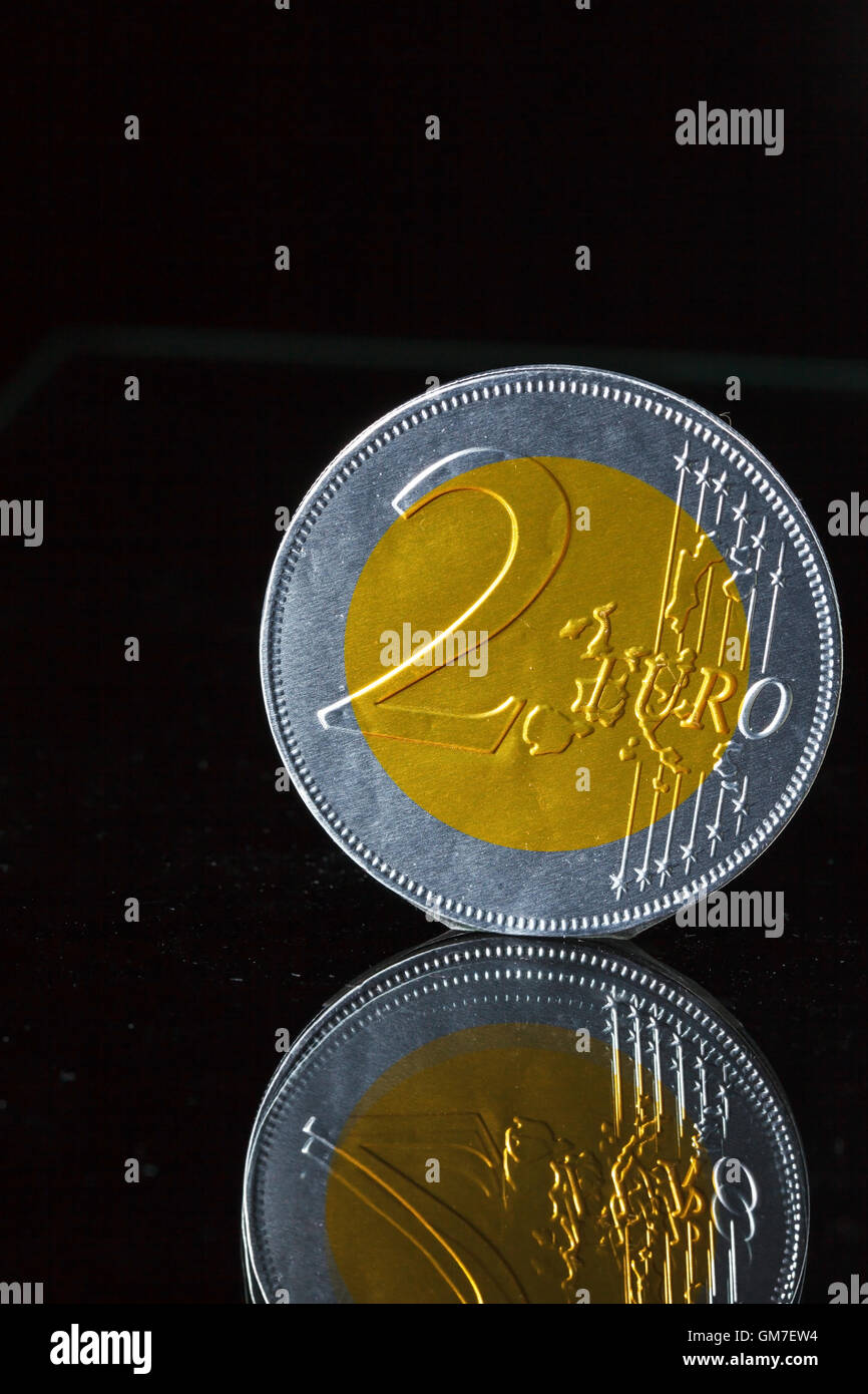 Two euro coin Stock Photo - Alamy