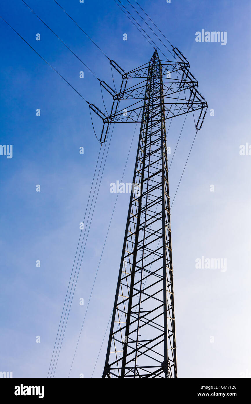 Transmission Line Pylon Stock Photo - Alamy