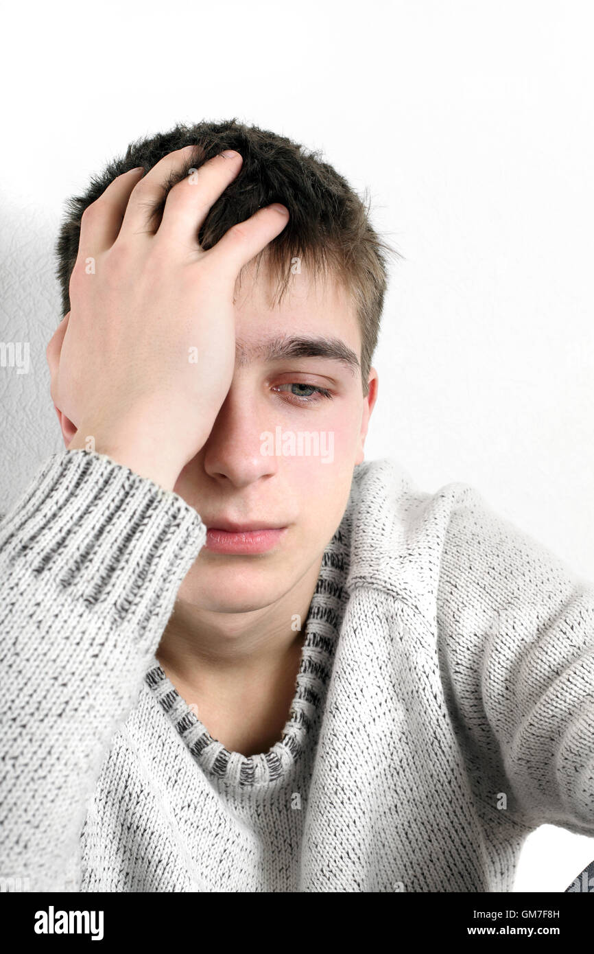sorrowful young man Stock Photo - Alamy