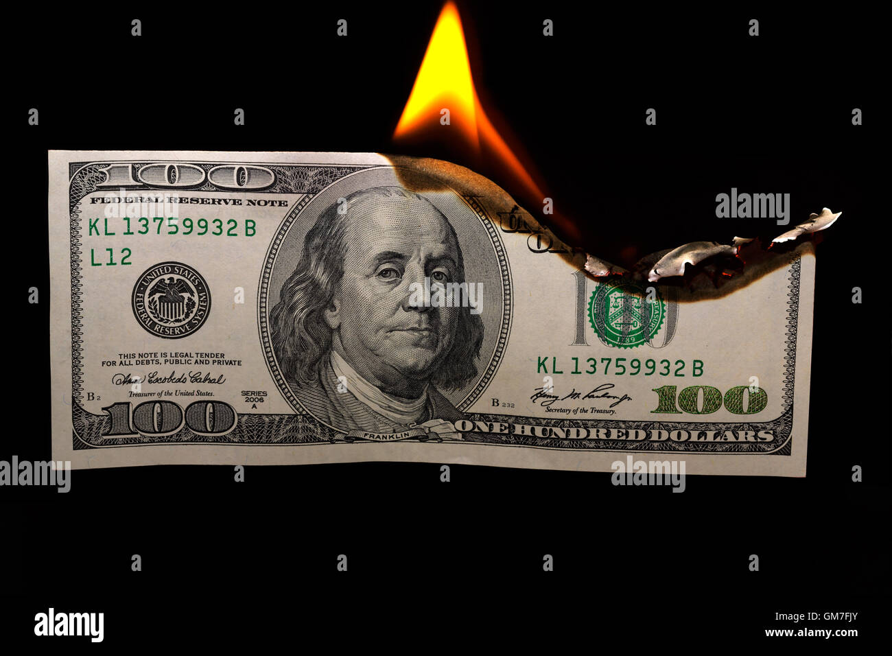 Burning note hi-res stock photography and images - Alamy