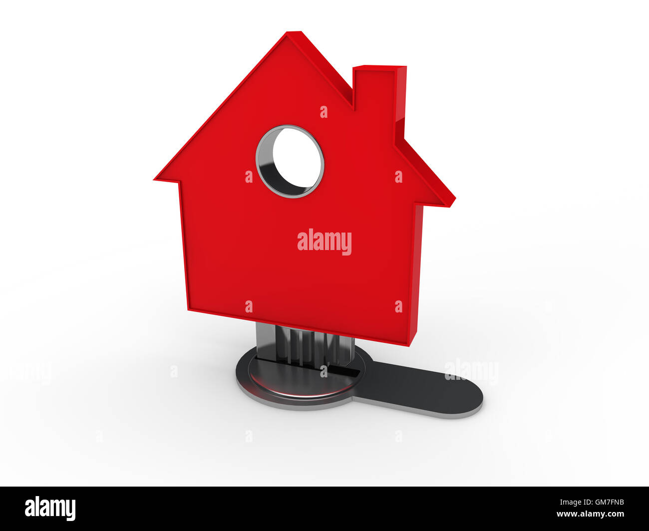 3d home key house Stock Photo - Alamy