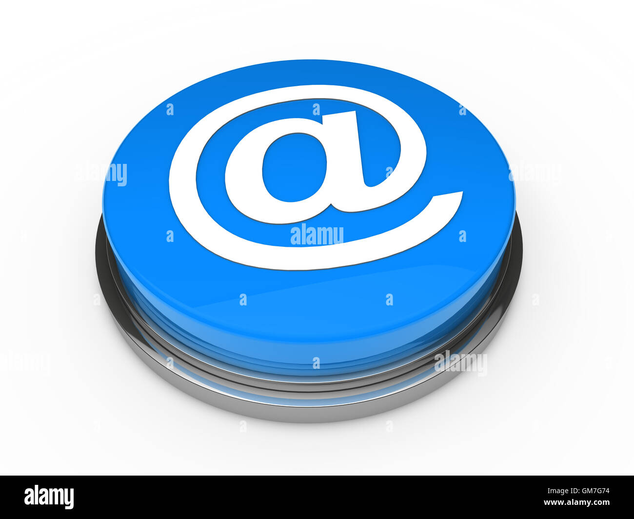 3d button email blue Stock Photo - Alamy