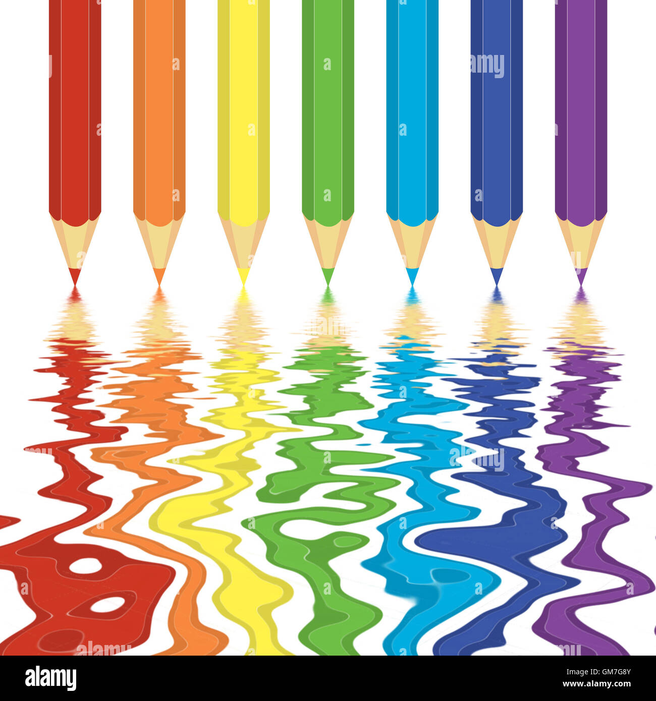 Rainbow printing hi-res stock photography and images - Alamy